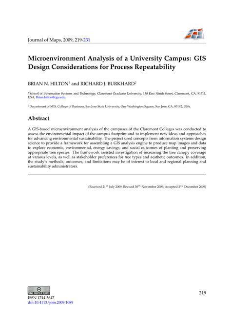 Pdf Microenvironment Analysis Of A University Campus Gis Design