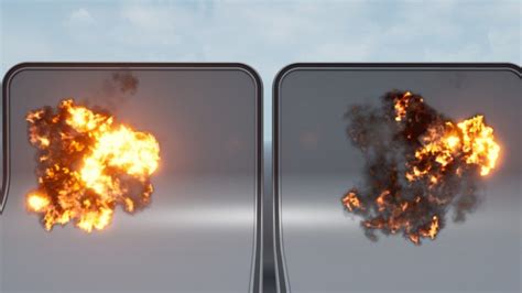 Slow Motion Explosion In Ue4 Niagara Pack 04 In Marketplace Explosion