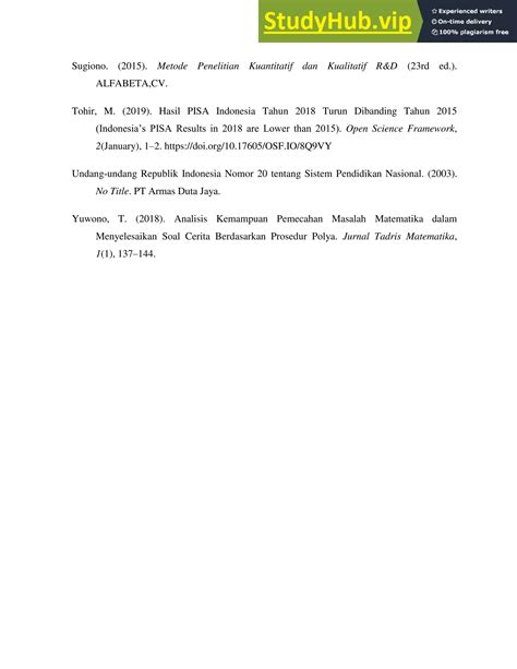 Analisis Pemecahan Masalah Soal Hots Berdasarkan Teori Ideal Problem
