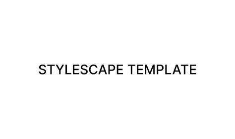 Style Scape Template Figma