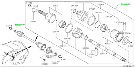 Nissan Frontier Rear Drive Shaft Parts Diagram For 2012 Model