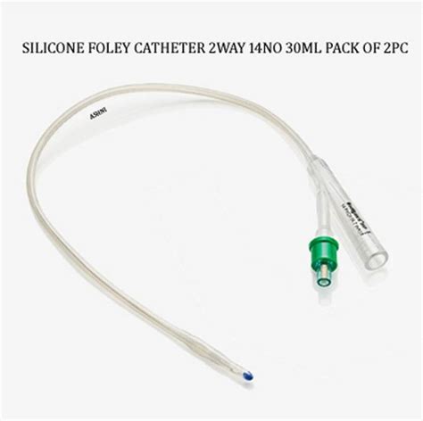 Ashni Safecath Silicon Foley Catheter 14number 30ml For Single Use Pack