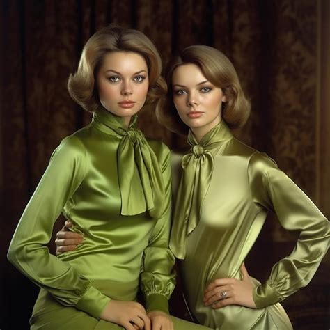 Premium Photo Beautiful Woman Twins Fashion Model Photoshoot