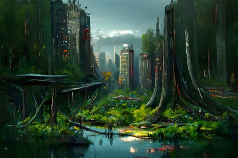 Nature Reclaims City Ai Generated Artwork Nightcafe Creator