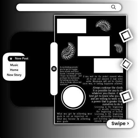 Aesthetic Template Black Aesthetic Template Templates Editable Template