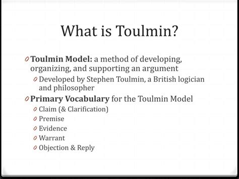 Ppt Teaching With The Toulmin Model Powerpoint Presentation Free
