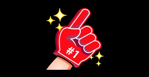 Foam Finger Gg Number One Big Hand Foam Finger 1 Foam Finger