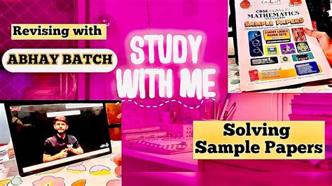 Abhay Batch Classes What Happened😱 Solving Educart Sample Paper📚