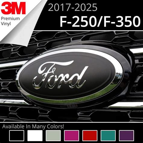 2017 2025 Ford F250f350 Truck Emblem Overlay Insert Decals Set Of 2