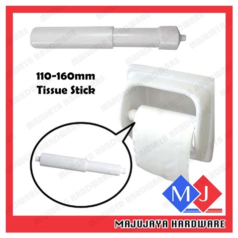 Toilet Tissue Paper Roller Holder Spindle Stick Stretchable Spindle Insert Toilet Stick Pemegang