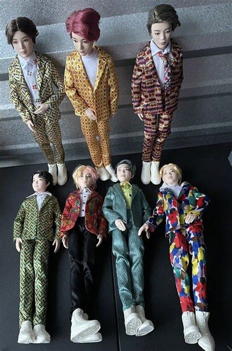 Mattel Bts K Pop Idol Dolls Complete Set Of 7 Dolls 115” Excellent