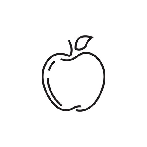 Premium Vector Apple Line Art Design Vector