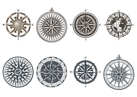 Compass Svg Bundle Laser Cut Vector Files Digital Download Etsy
