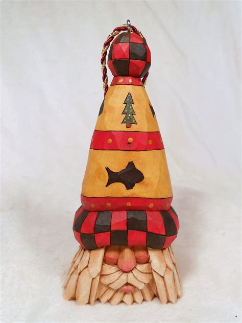 Rustic Santa Ornament Santa Carving Santa Ornaments Wood Christmas