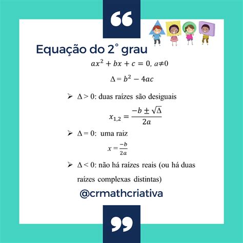 👉 💖 Profª Clean Reis Math 💖 👈 FÓrmulas EquaÇÃo Do 2°grau