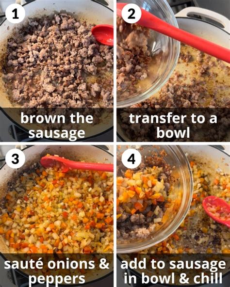 Egg And Sausage Casserole Bites With Bri