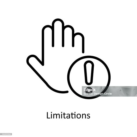 Limitations Vector Outline Icon Design Illustration Assessment Symbol