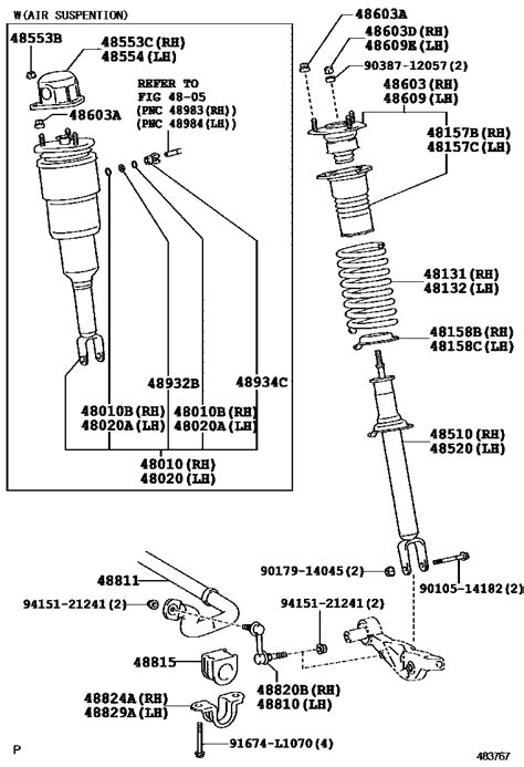 Front Spring And Shock Absorber For Lexus Ls460 Xf40 4 Generation 2