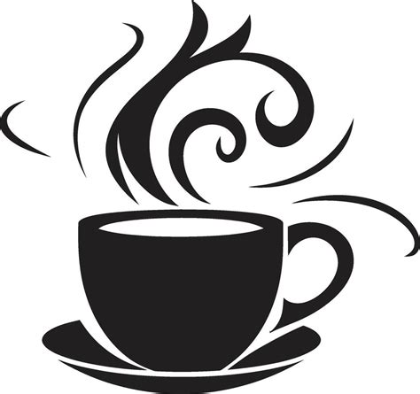 Aromatic Elegance Black Of Coffee Cup Brewing Serenity Coffee Cup In