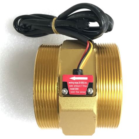 3 Inch Flow Sensor Turbine Flow Meter Counter Hall Grandado