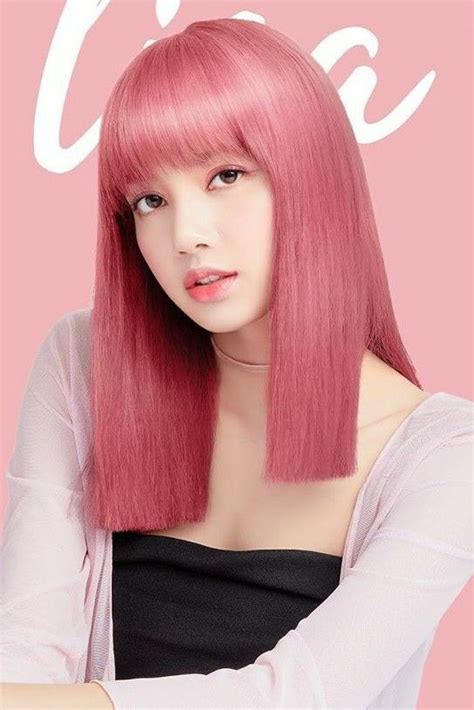 Blackpink Lisa Likeithair Pink Hair Beauty Hair