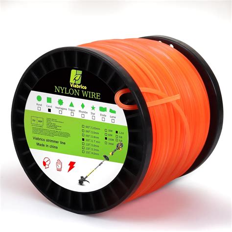 Viabrico 105 Trimmer Line Square Weed Wacker String 105