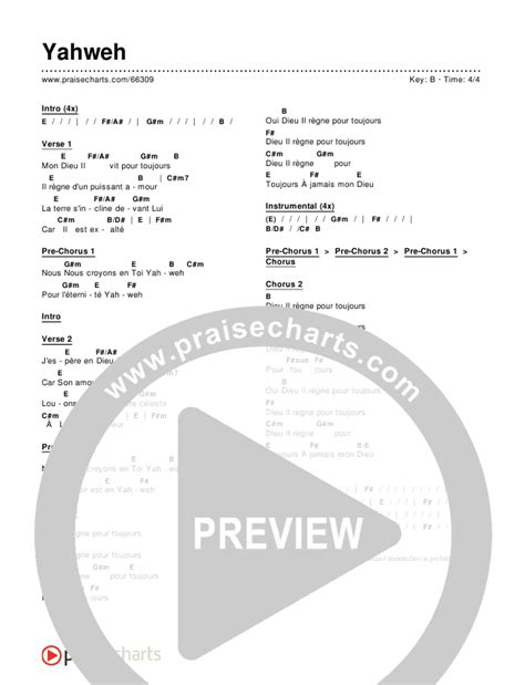Yahweh Chords Pdf Praisecharts
