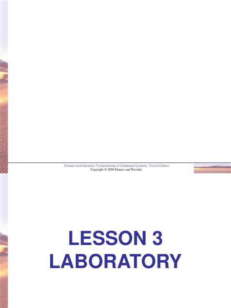 Lesson 3 Laboratory Pdf Databases Information Technology Management