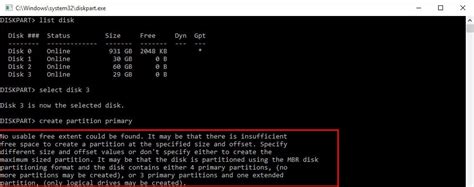 Diskpart Create Partition Primary Funktioniert Nicht Was Soll Ich Tun