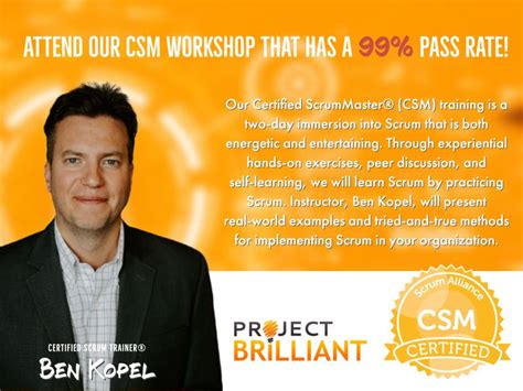 Project Brilliant On Linkedin Certifiedscrummaster Scrum Csm Scrumalliance Agile Scrummaster…