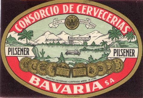 Etiquetas De Cervezas Y Maltas Colombianas Bavaria