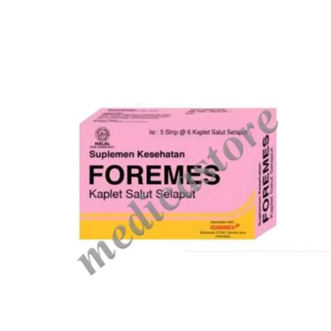 Foremes Kaplet Salut Selaput Kandungan Kegunaan Efek Samping Dosis