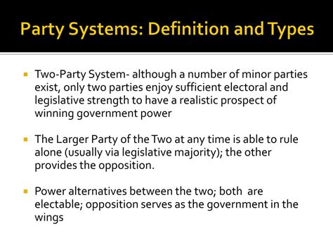 Ppt Political Party System Theoretical Discourse Powerpoint