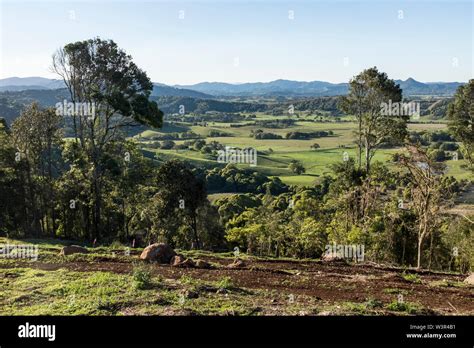 Rolling Hills Of The Hinterland Of Byron Bay New South Wales