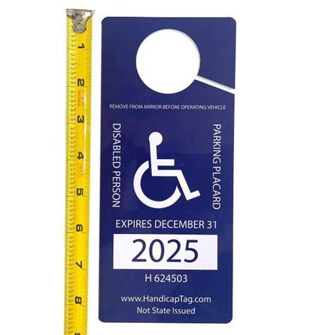 20 Permits Handicap Parking Permits And Tags