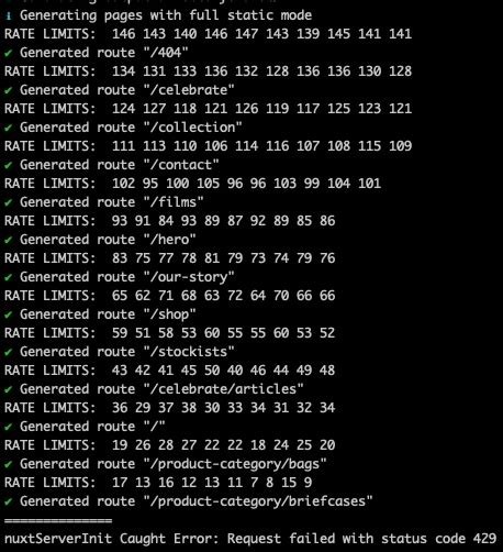 Nuxtserverinit And Static Rate Limiting · Issue 10281 · Nuxtnuxt · Github