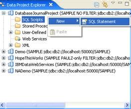 DB2 9 5 And IBM Data Studio Building An SQL Statement Database Journal