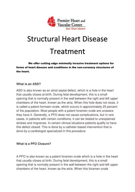 Ppt Structural Heart Disease Treatment At Premier Heart And Vascular
