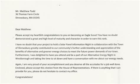 Preview Medium Boy Scout Eagle Remendation Letter Example Intended For