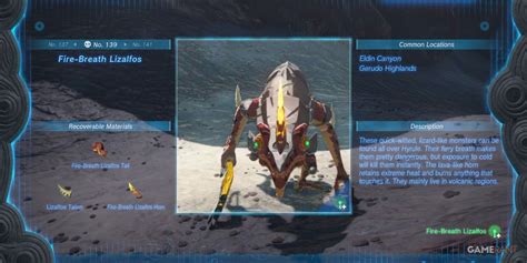 Zelda Tears Of The Kingdom How To Get Fire Breath Lizalfos Tails