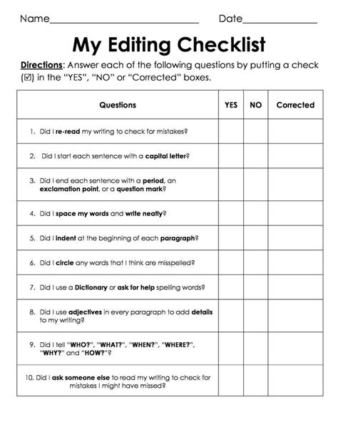 Editing And Proofreading Worksheets Pdf At Mary Lockridge Blog