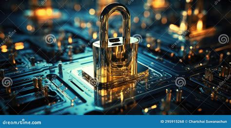 Cybersecurity And Data Concept Lock Binary Digits Key Background Orange And Dark Modern