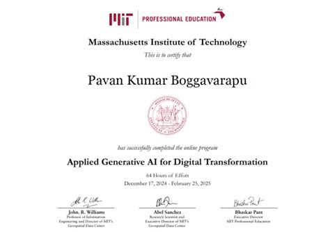 Ai Mit Generativeai Digitaltransformation Pavan Kumar Boggavarapu Mba Ms 12 Comments