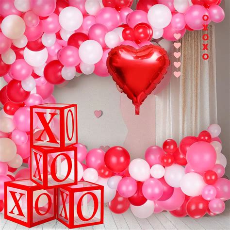 Chitidr 115 Pcs Valentines Day Balloon Arch Valentines Day