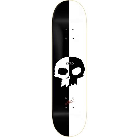 Zero Split Single Skull Forrest Edwards 825 Skateboard Deck
