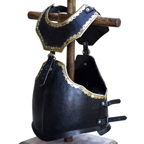 Armory Replicas ™ The Cursed Black Knight Functional Medieval Cuirass Gorget Set M