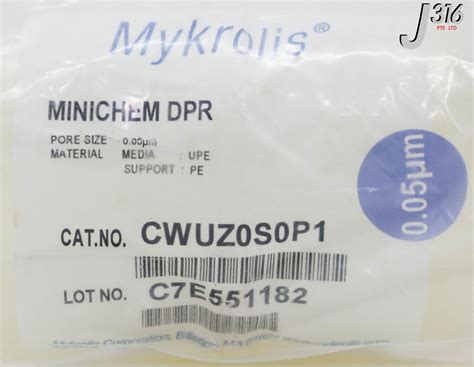C1838 Mykrolis Minichem Dpr Filter 0 05um New Cwuz0s0p1 J316gallery