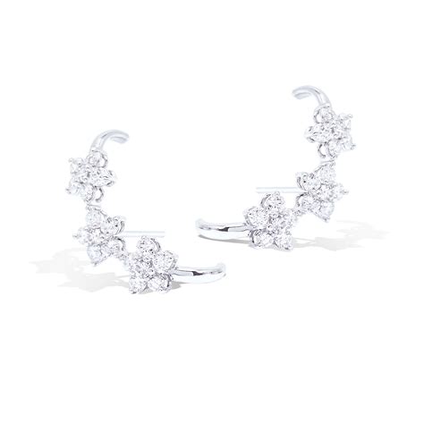 The Adorable Flower Diamond Earrings Prima Gems