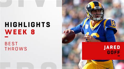 Jared Goffs Best Throws Vs Packers Week 8
