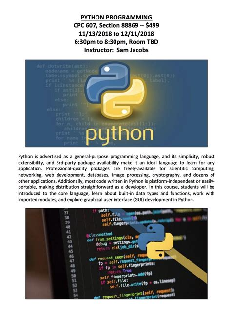 County College Of Morris On Linkedin Python Programming Course Begins
